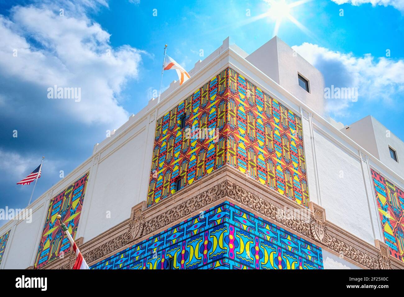 Art deco pattern, miami hi-res stock photography and images - Alamy