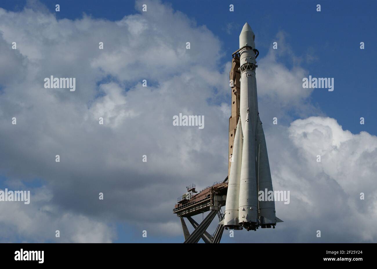 Large image rocket "Vostok" (Russia) on the takeoff platform isolation ...