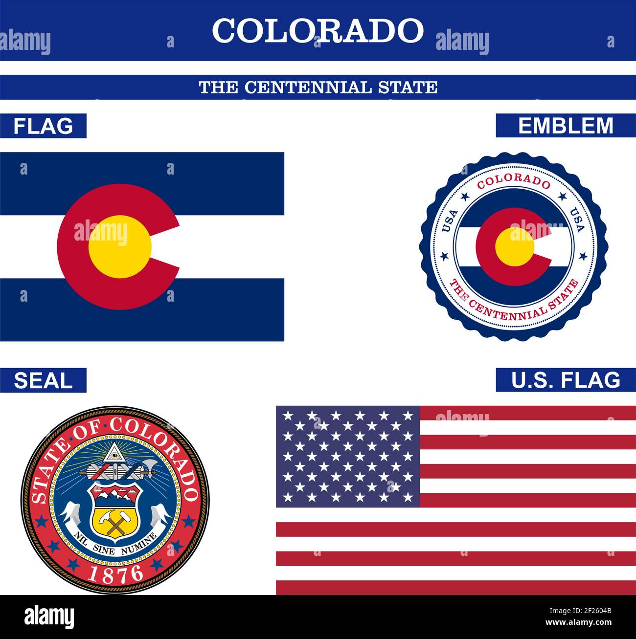 Us state colorado map hi-res stock photography and images - Alamy
