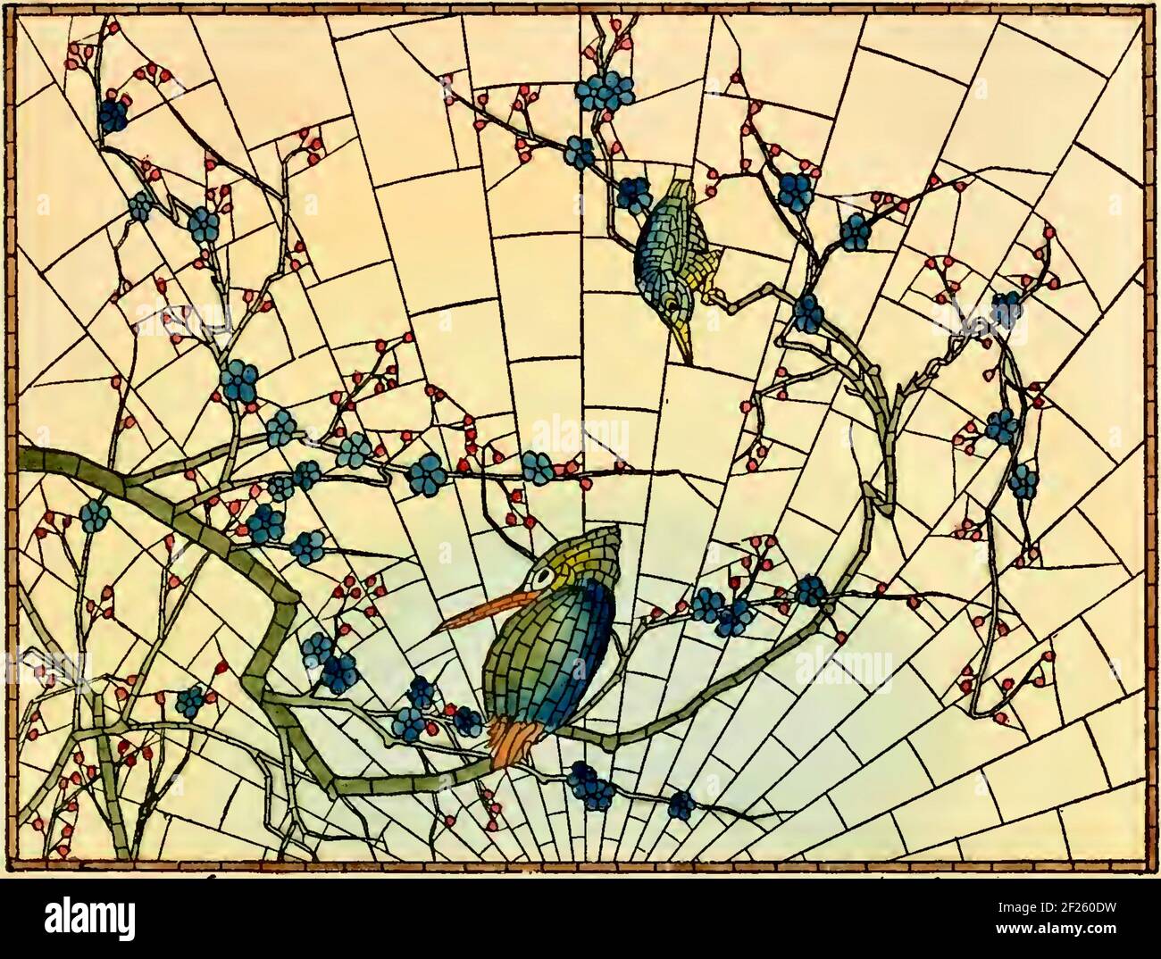 William H Day design entitled Japanese Window with a pair of ...
