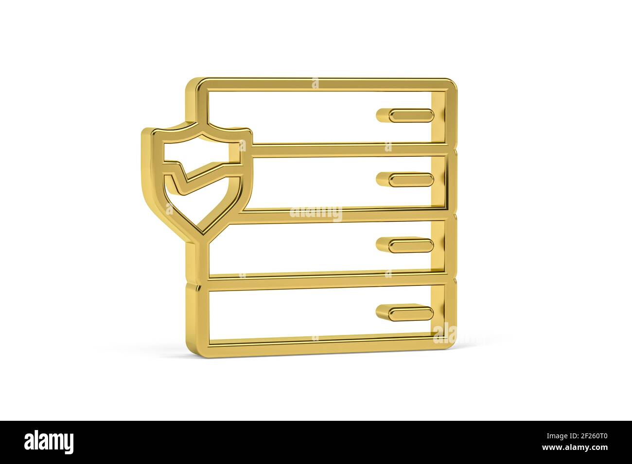 Golden 3d router icon isolated on white background - 3D render Stock ...