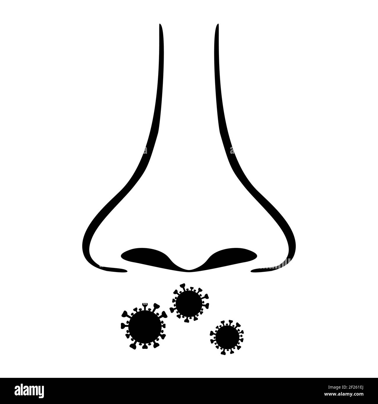 Flat nose vector vectors Stock Vector Images - Alamy