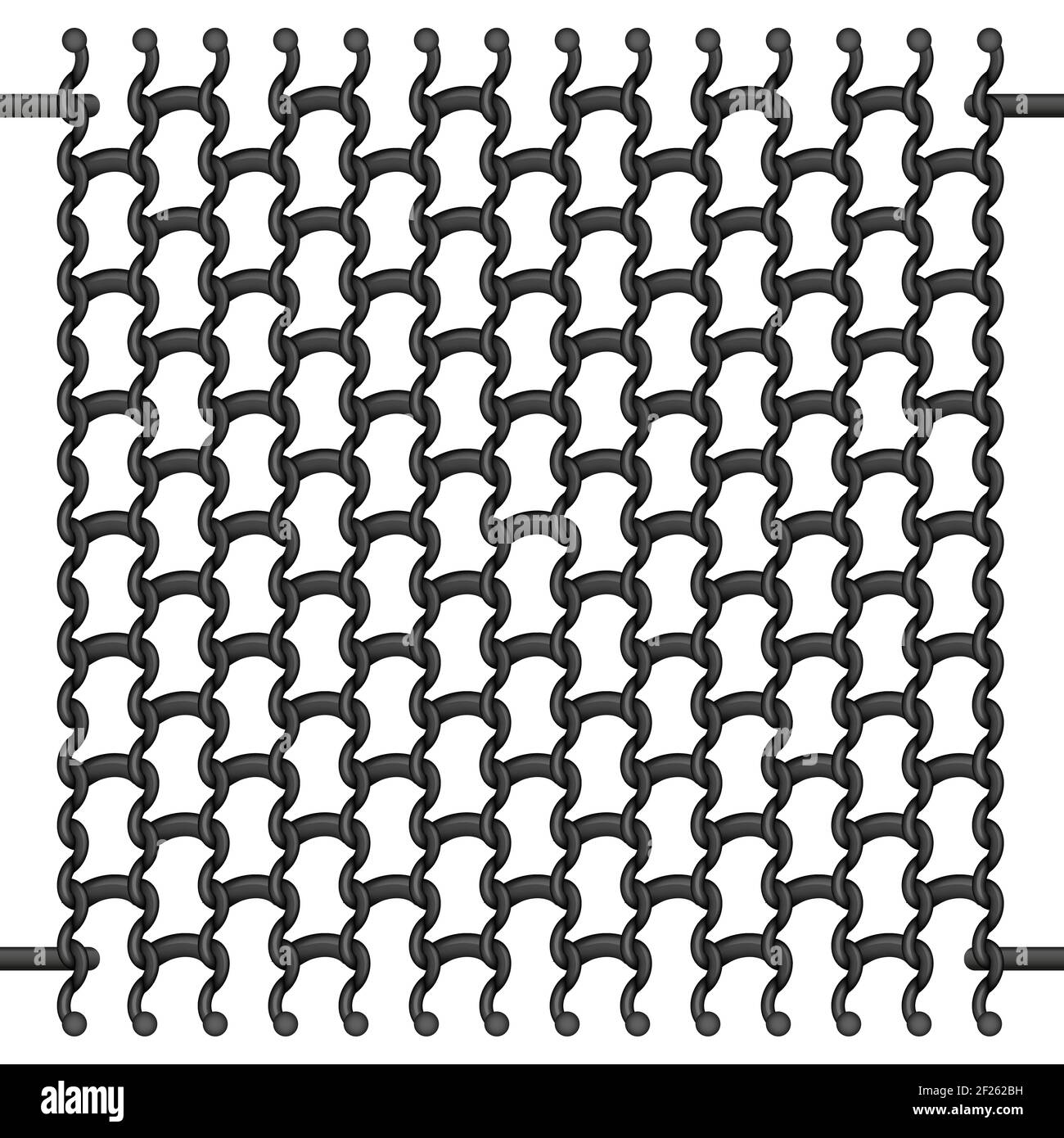 Wrought iron fence. Fence section. 3D illustration isolated on white ...