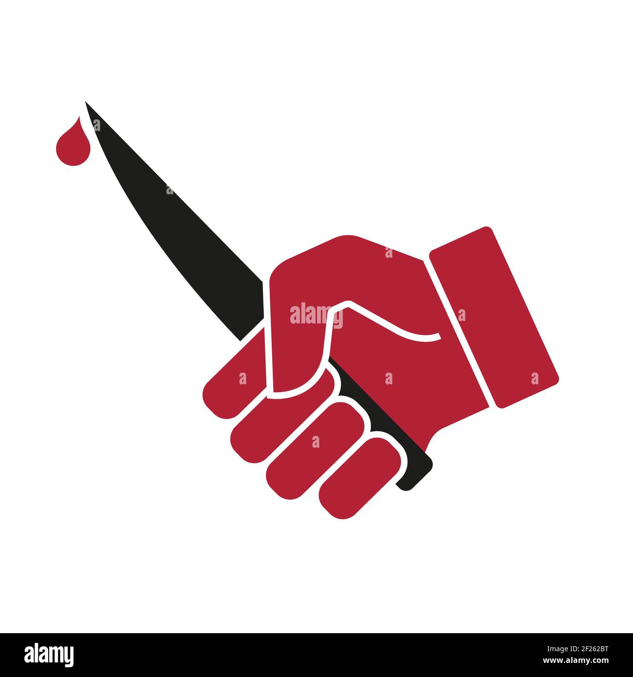 Hand print blood Cut Out Stock Images & Pictures - Alamy