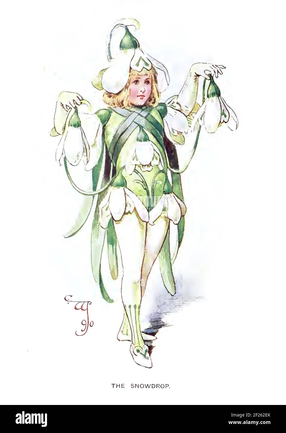 Charles William Pitcher also known as Wilhelm flower fairy folk artwork ...