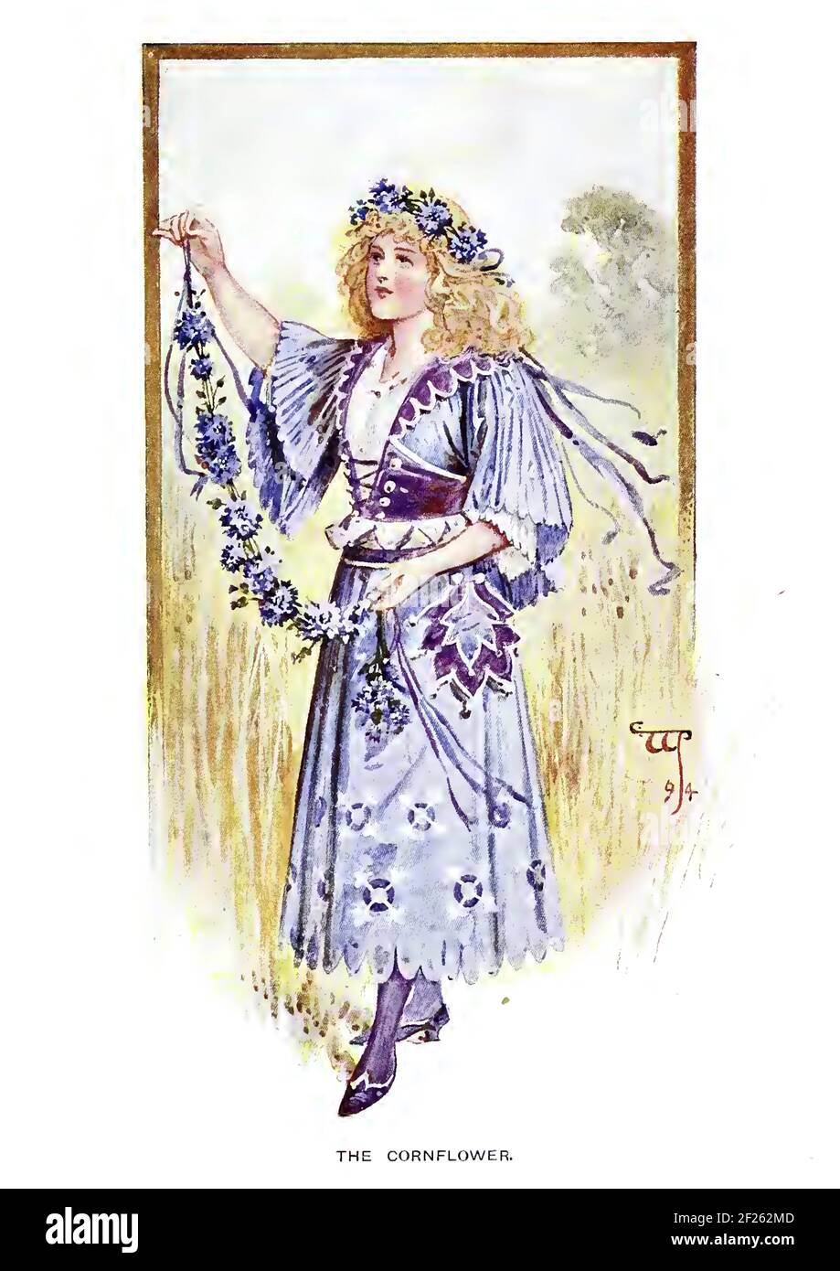 Charles William Pitcher also known as Wilhelm flower fairy folk artwork ...