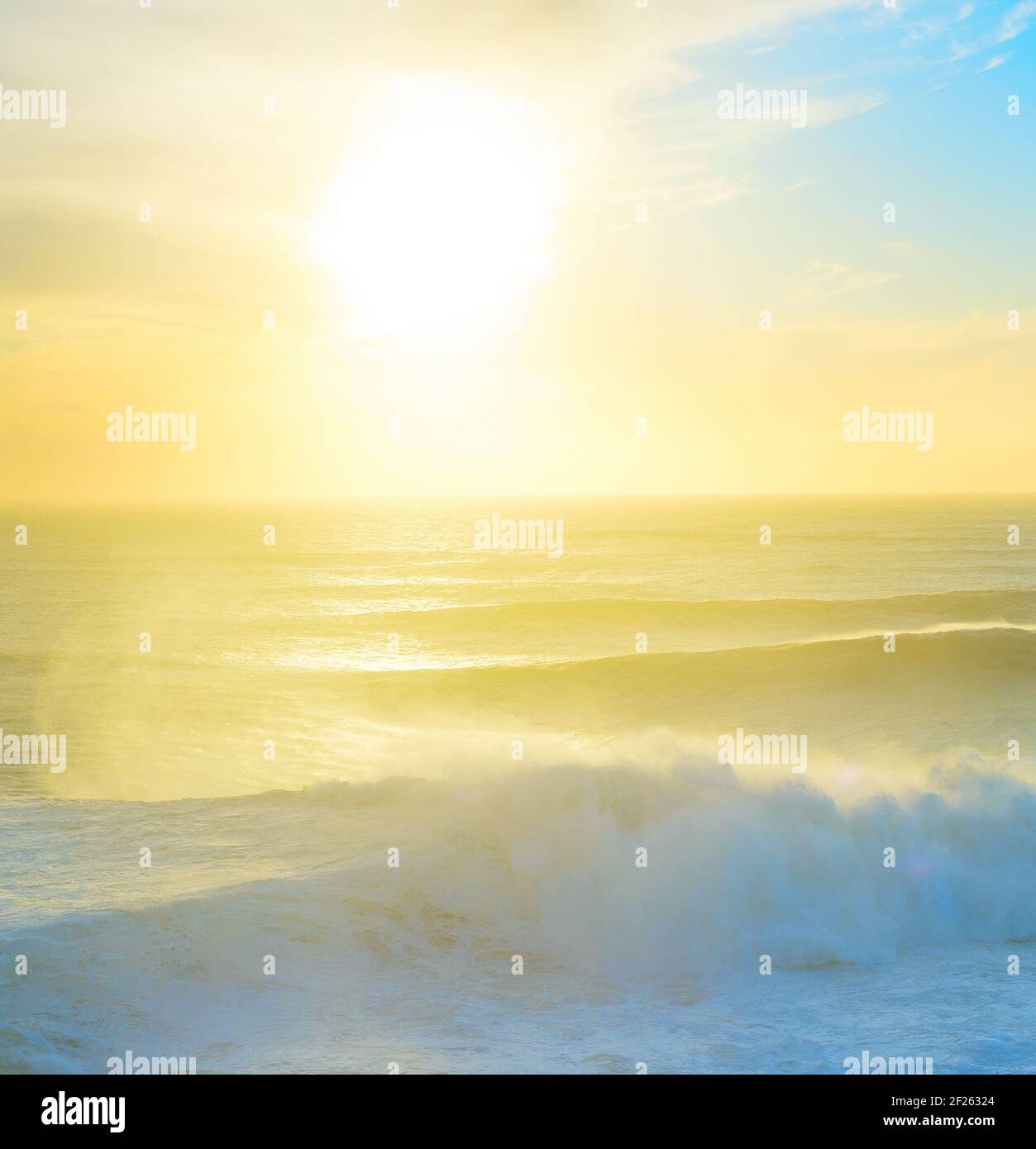 Atlantic ocean sunset Portugal colorful Stock Photo - Alamy