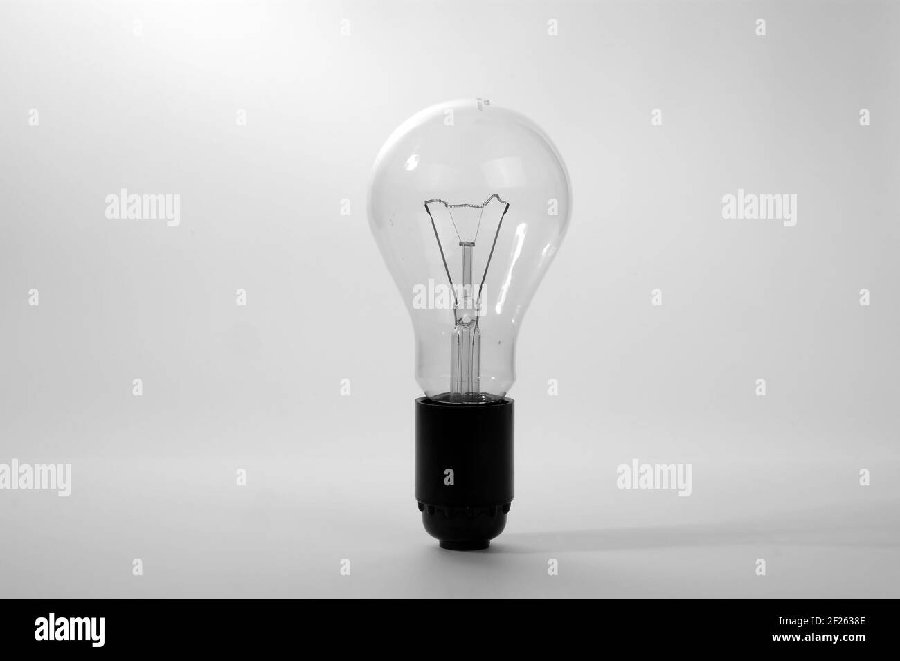 Large brushed electric incandescent lamps, backlight, black and white ...