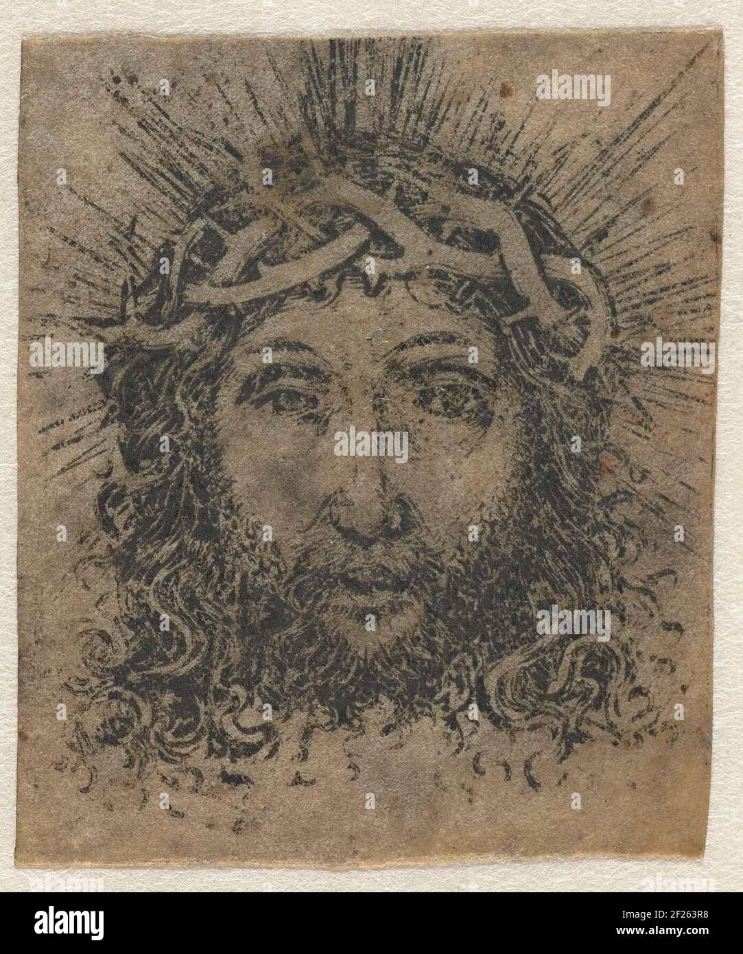 Vera icon.the face of Christ with thorn corans on the head: the Vera ...