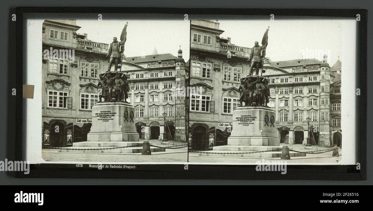 Monument de Radetzki (Prague Stock Photo - Alamy