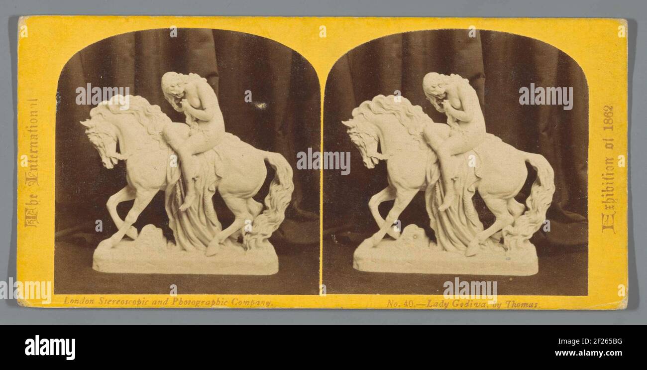 Lady Godiva, by Thomas; The International Exhibition of 1862 Stock Photo - Alamy