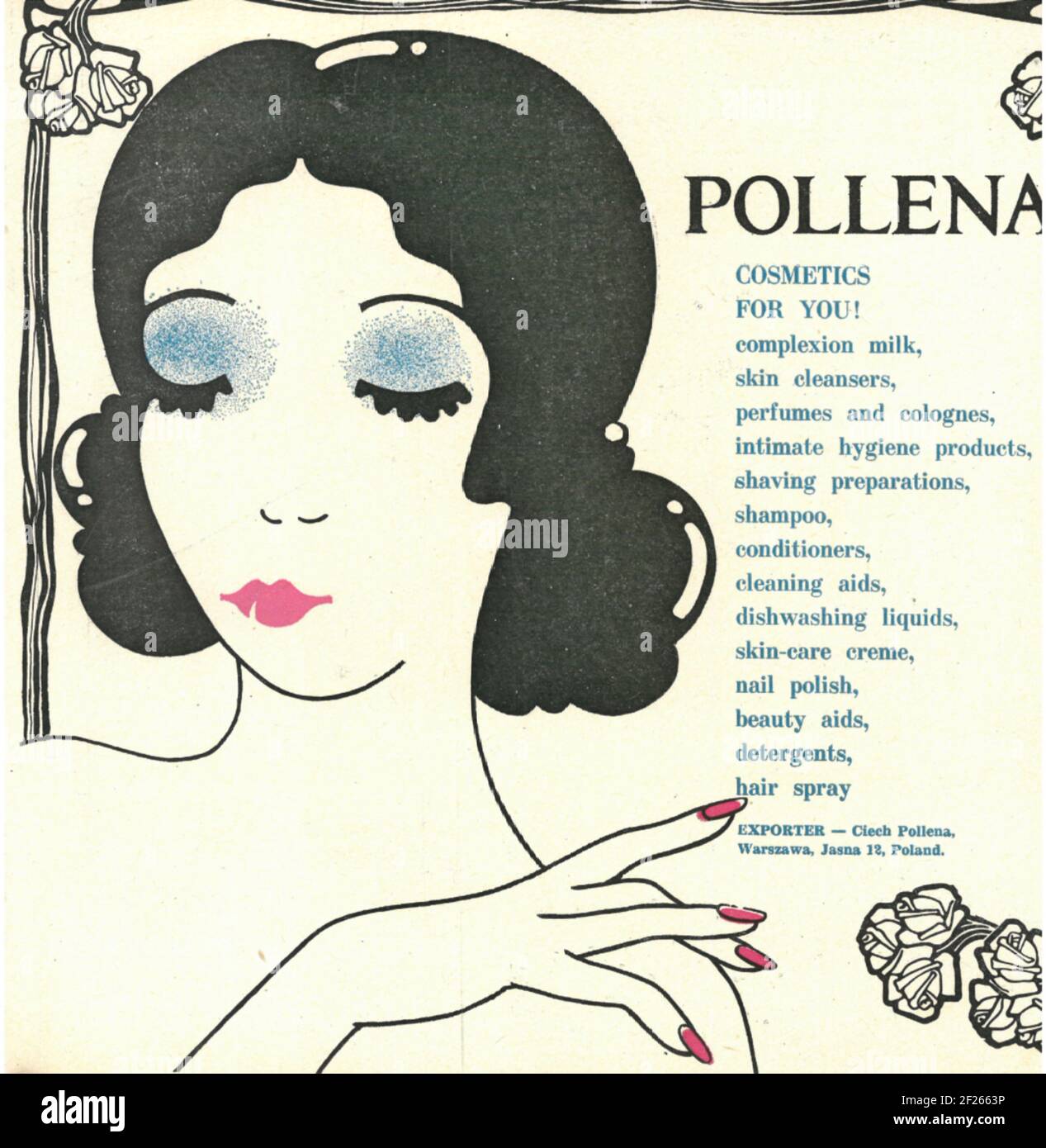 Reklama kosmetykow vintage hi-res stock photography and images - Alamy