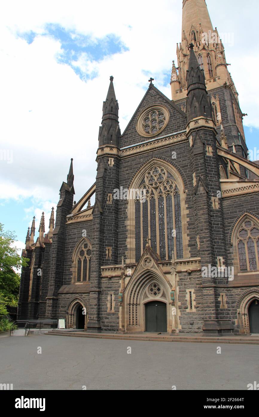 saint-patrick cathedral in melbourne (australia Stock Photo - Alamy