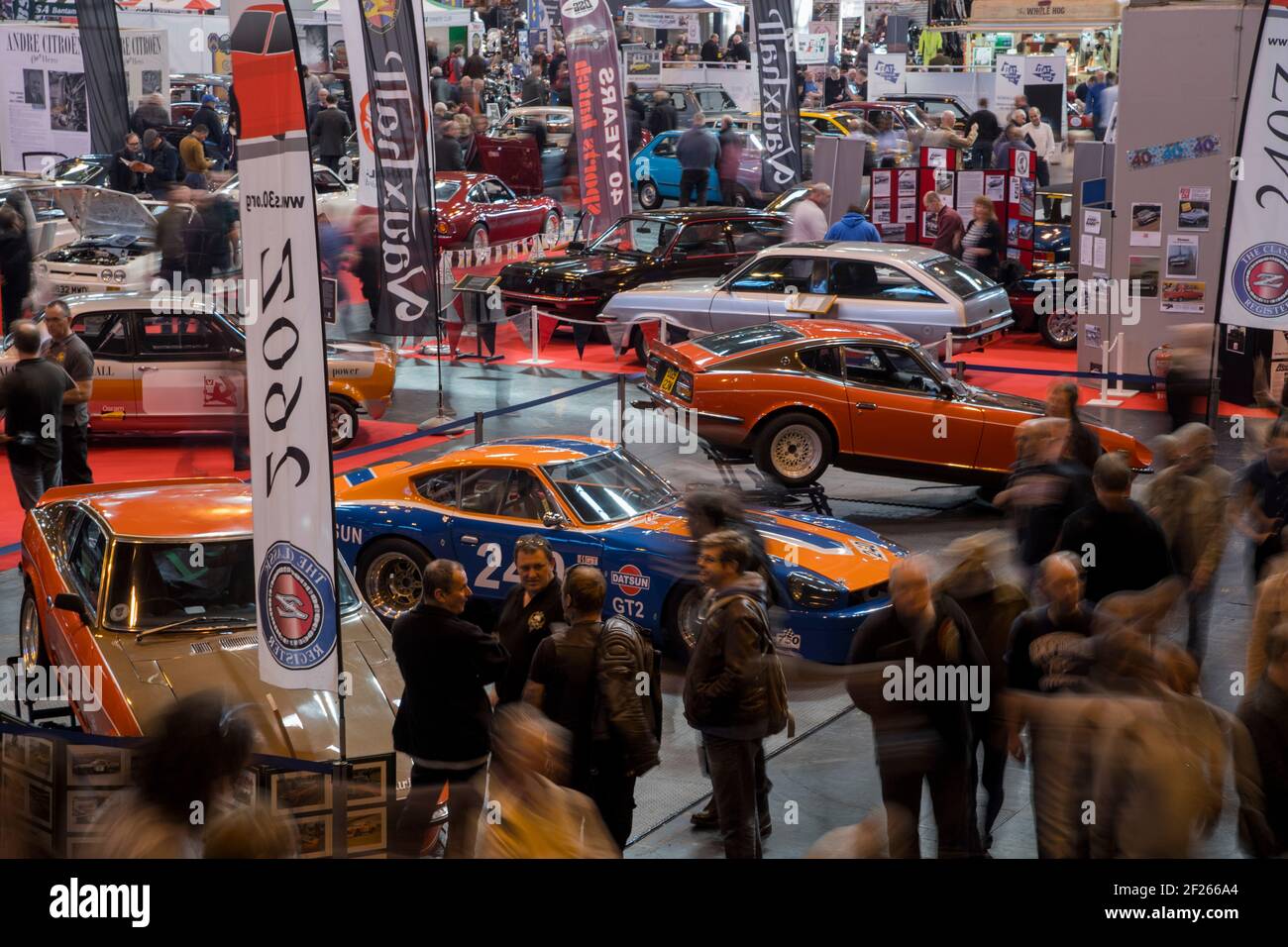 Cars on show at the NEC Classic Car Show, UK Stock Photo - Alamy