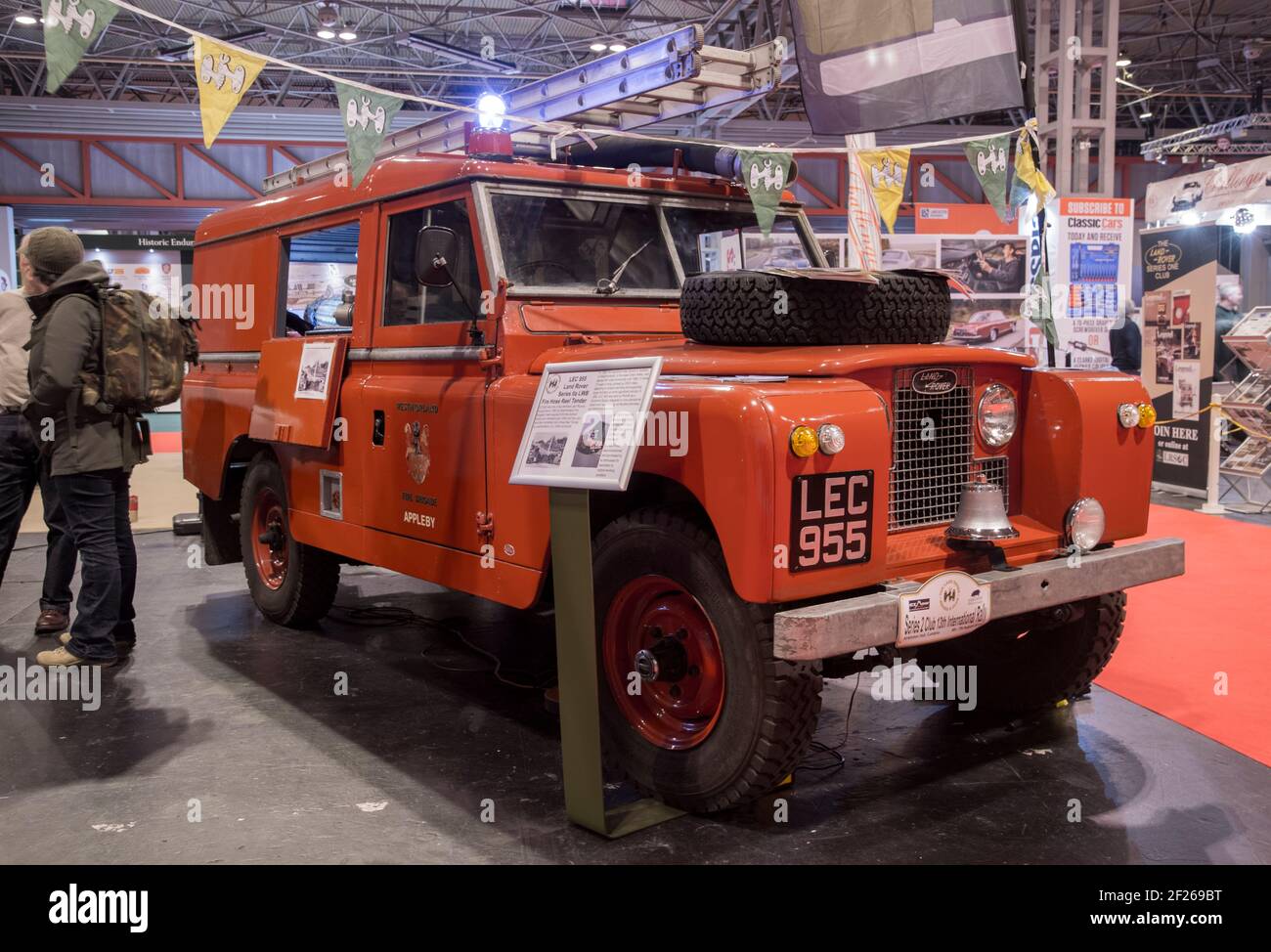 Land Rover Cars on show at the NEC Classic Car Show, UK Stock Photo - Alamy