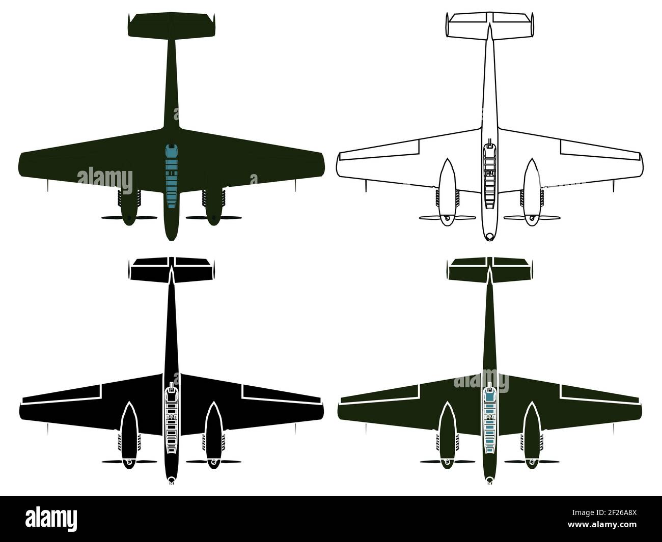 Me 110 wwii wwii Stock Vector Images - Alamy