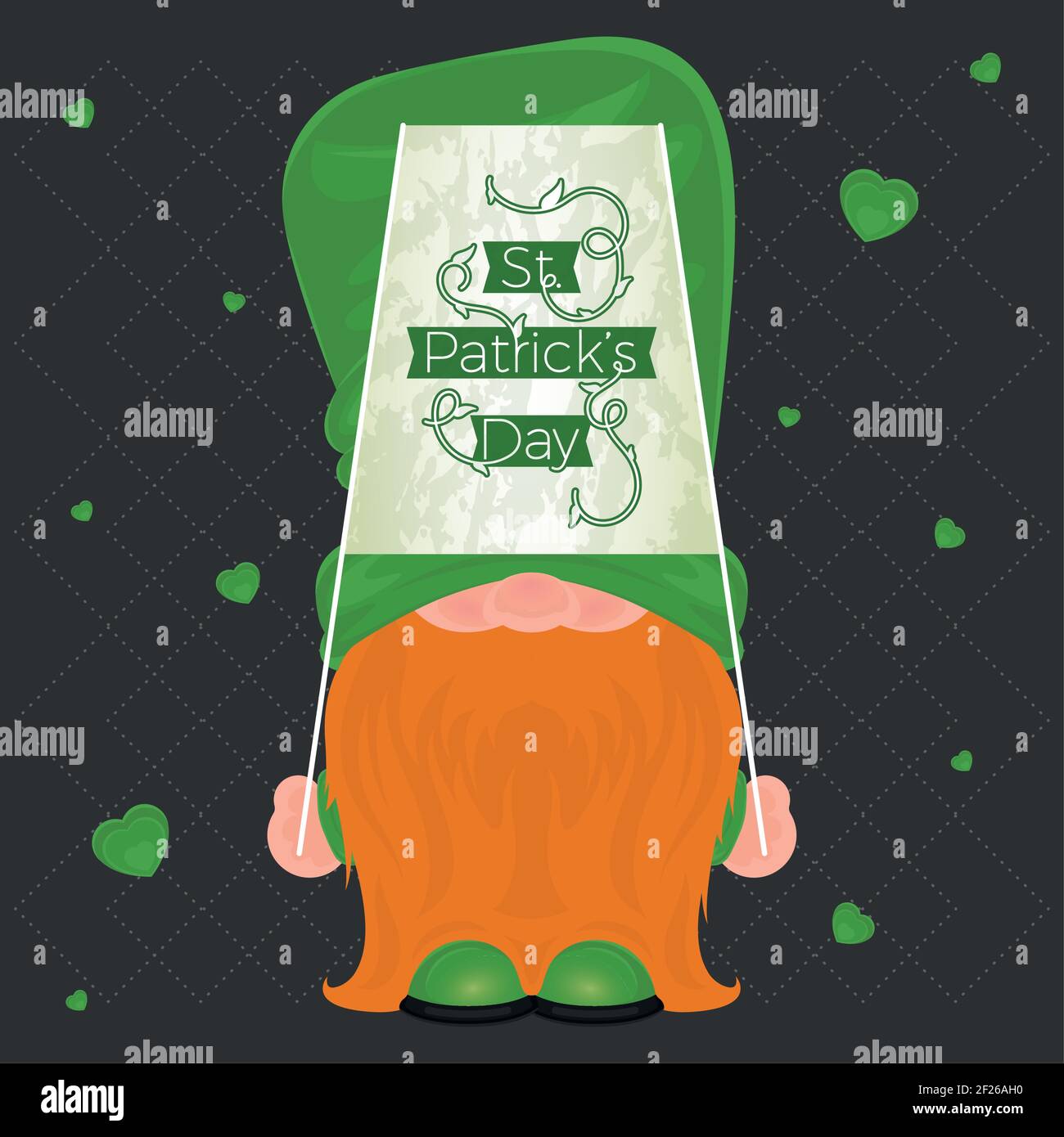 Irish elf cartoon. Saint patricks day card - Vector Stock Vector Image ...