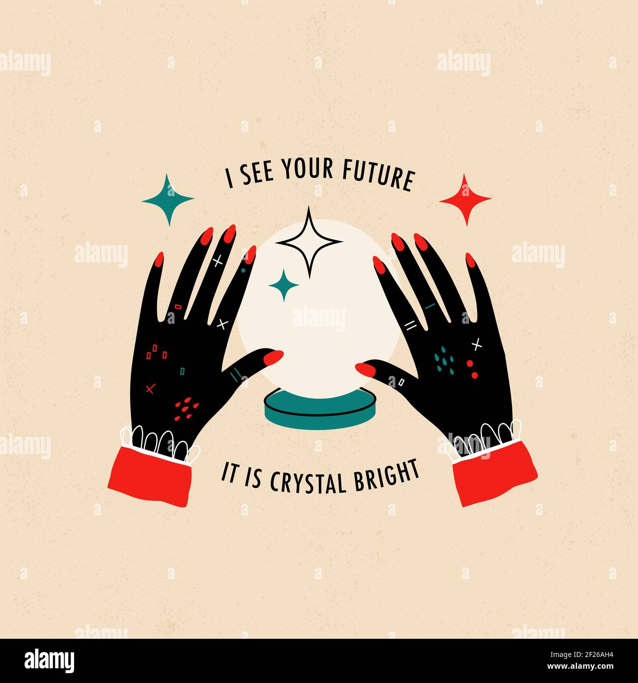 crystall ball vector concept Stock Vector Image & Art - Alamy