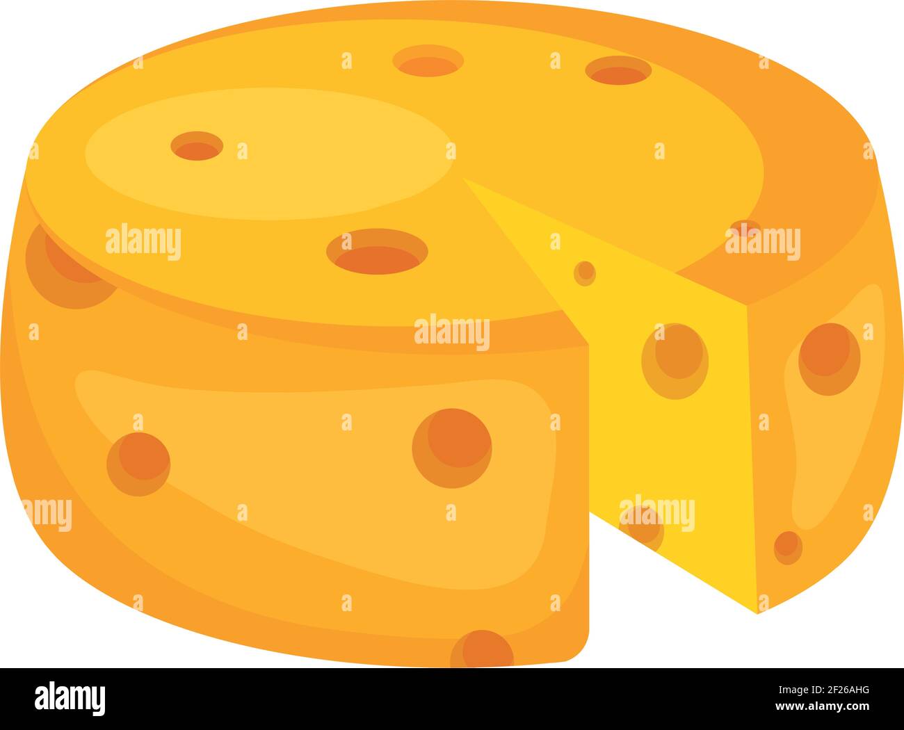 cheddar cheese on white background Stock Vector Image & Art - Alamy