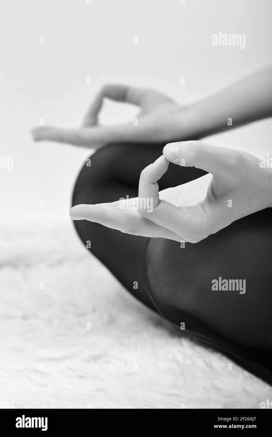 Restorative yoga pose hi-res stock photography and images - Alamy