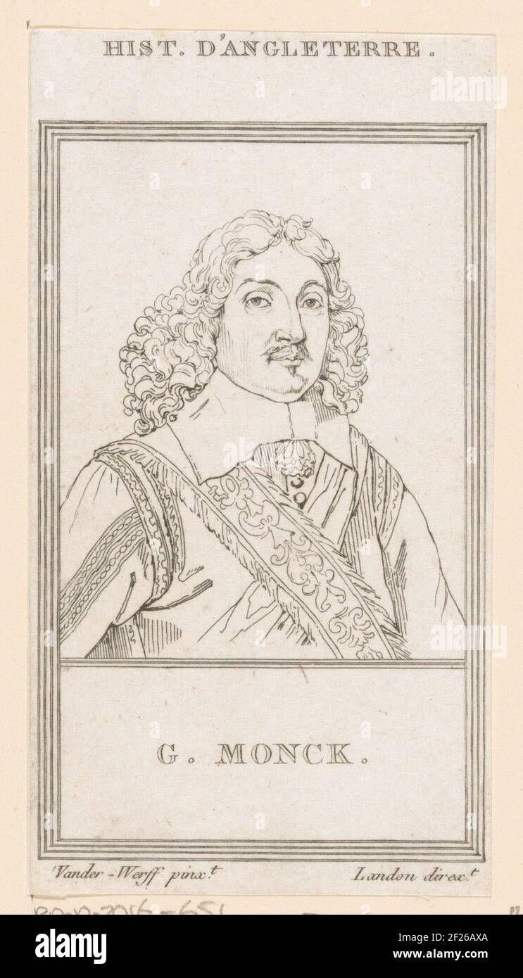 Portret van George Monck, hertog van Albemarle.Portrait of George Monck ...