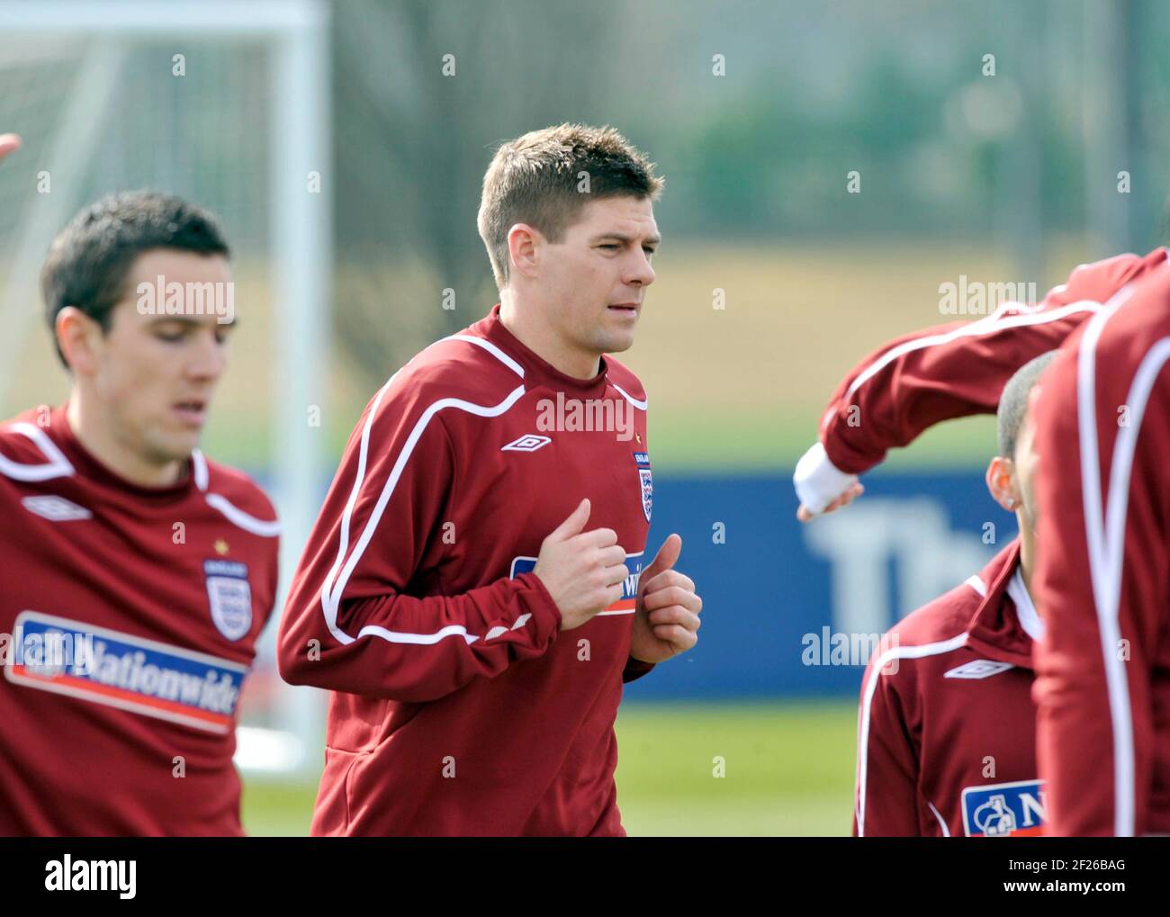 ENGLAND FOOTBALL TEAM TRAINING AT LONDON COLNEY. 24/3/09. STEVEN ...