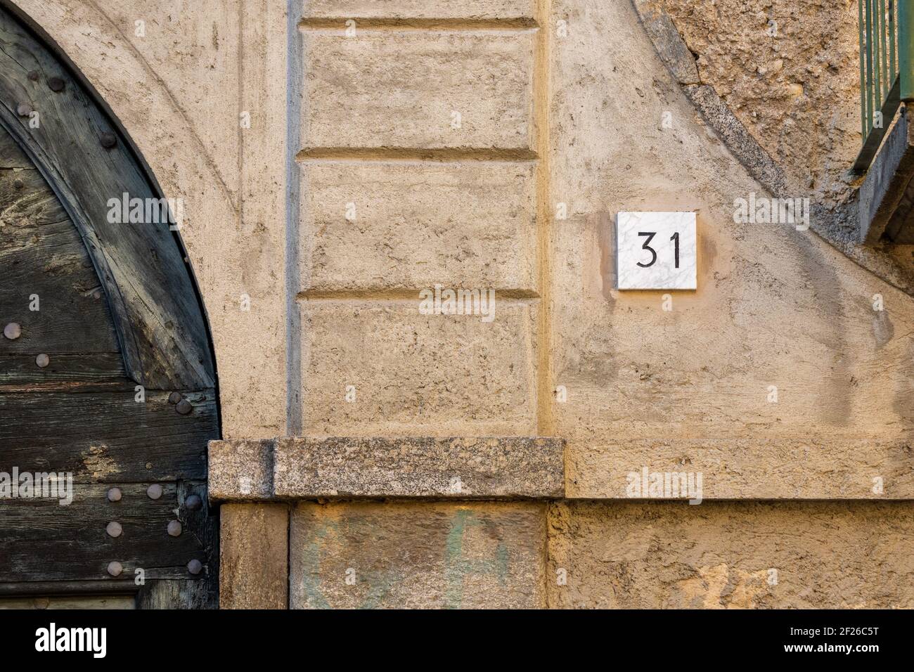 31 ancient house number, concept number Stock Photo - Alamy
