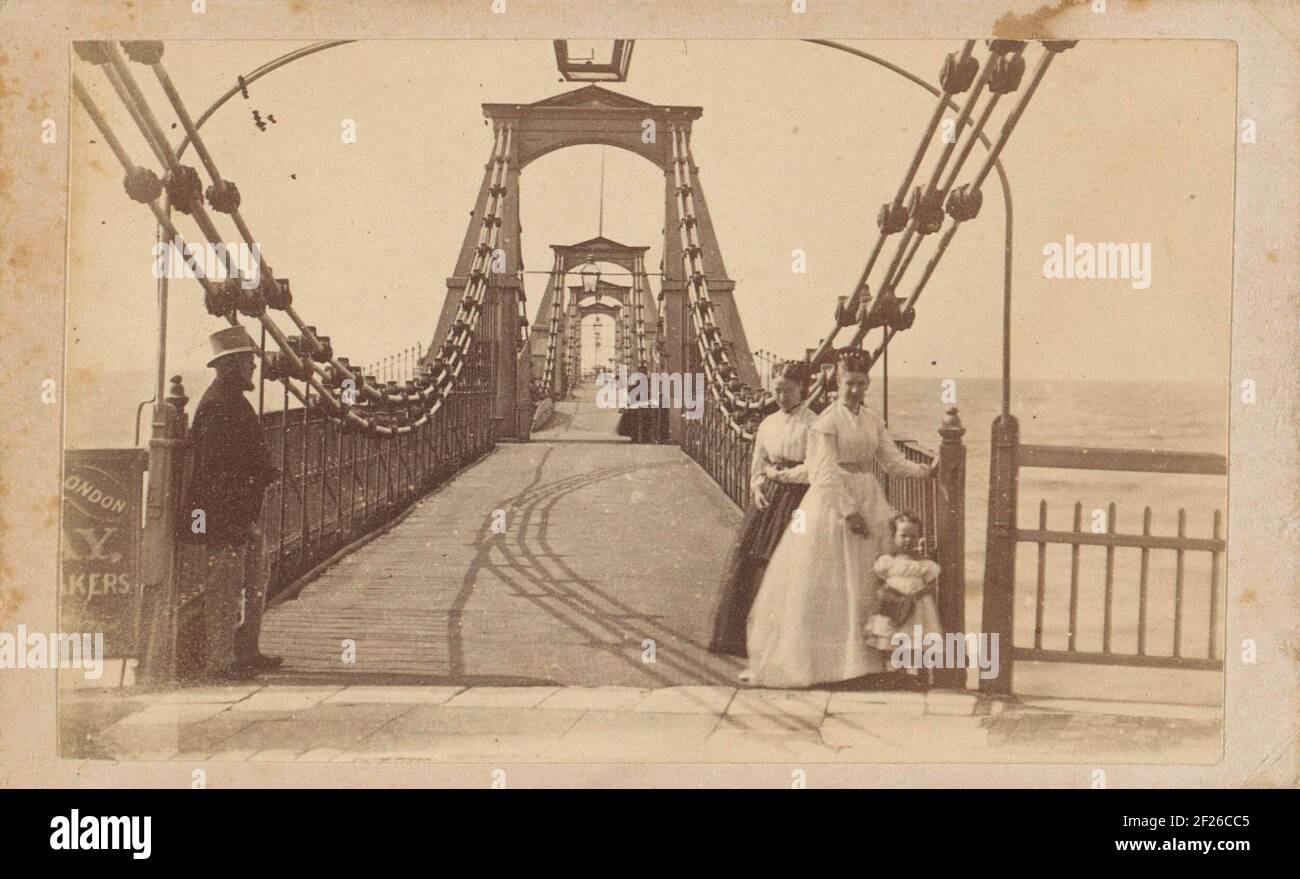 View of the Royal Suspension Chain Pier from Brighton Stock Photo - Alamy