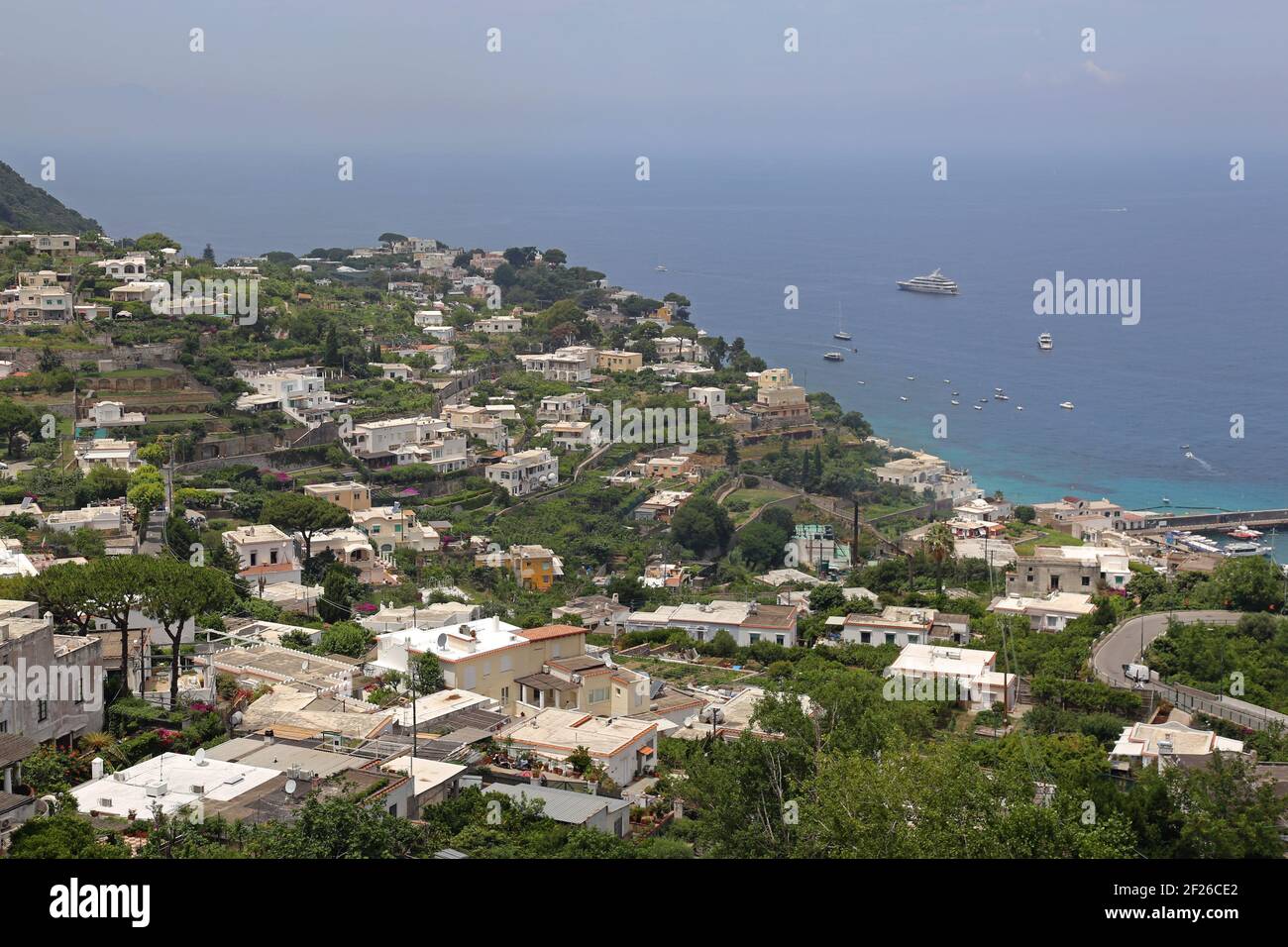 Capri View From Top of Island Italy Stock Photo - Alamy