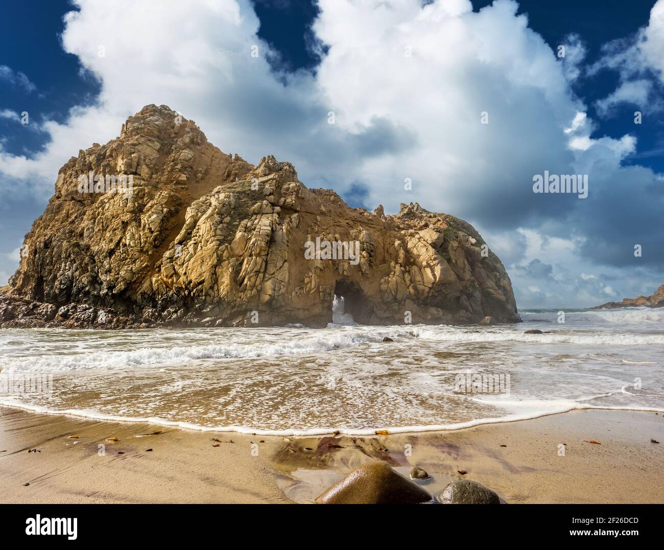 Rock at Pfeiffer Beach, California Stock Photo - Alamy