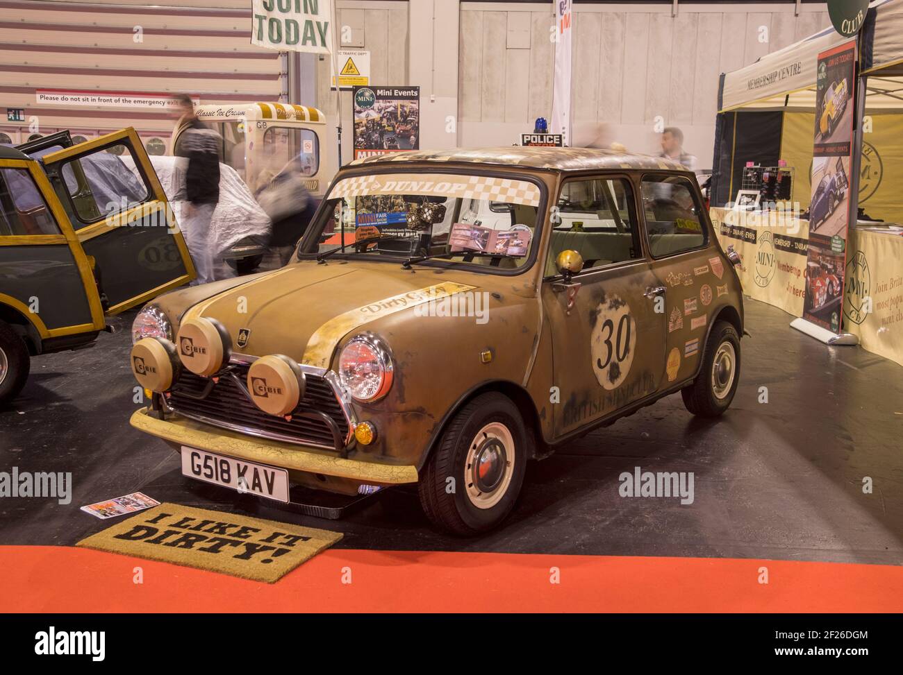 Austin Mini Cars on show at the NEC Classic Car Show, UK Stock Photo ...