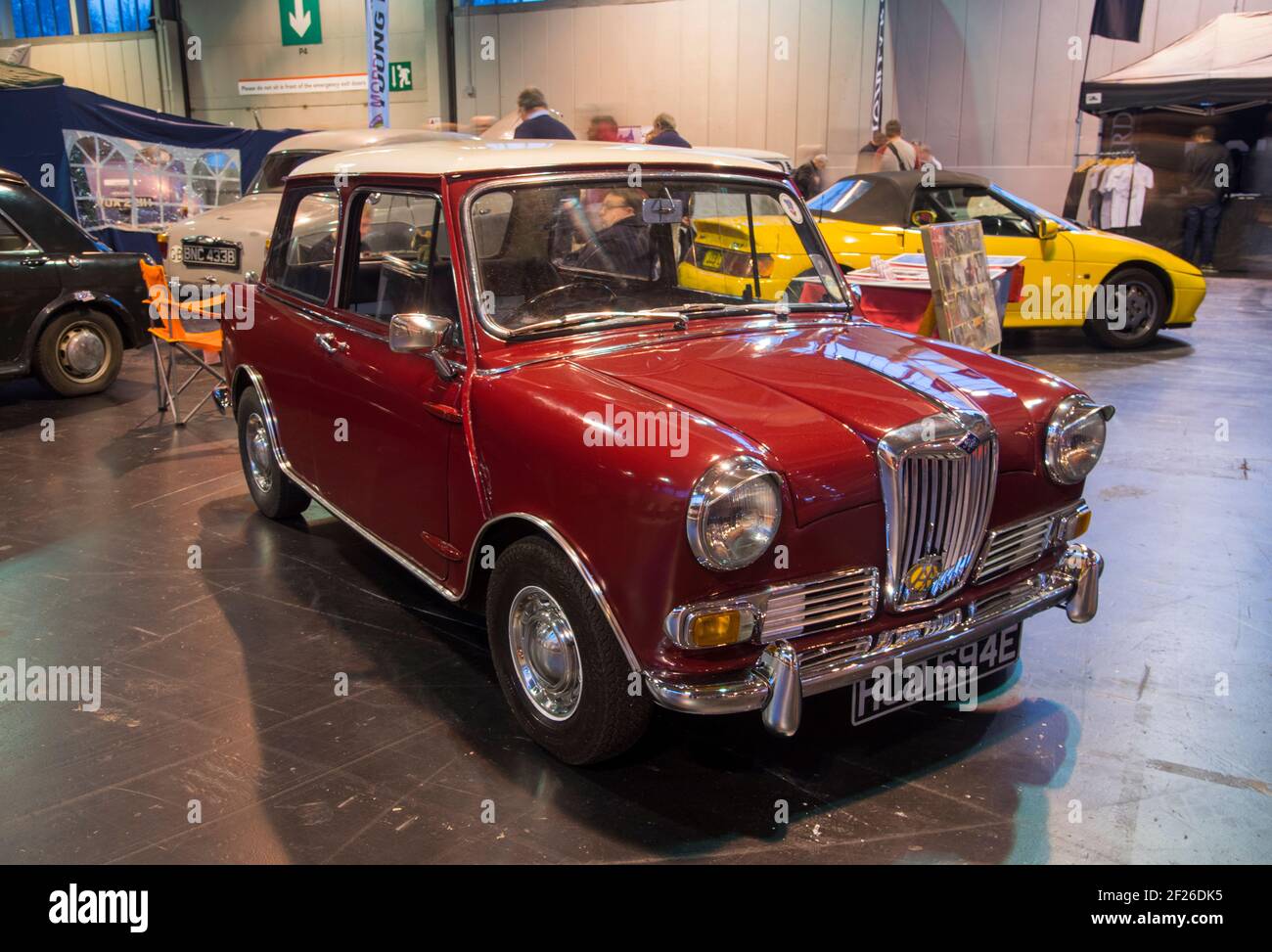 Riley Elf, a badge engineered Mini. Cars on show at the NEC Classic Car ...