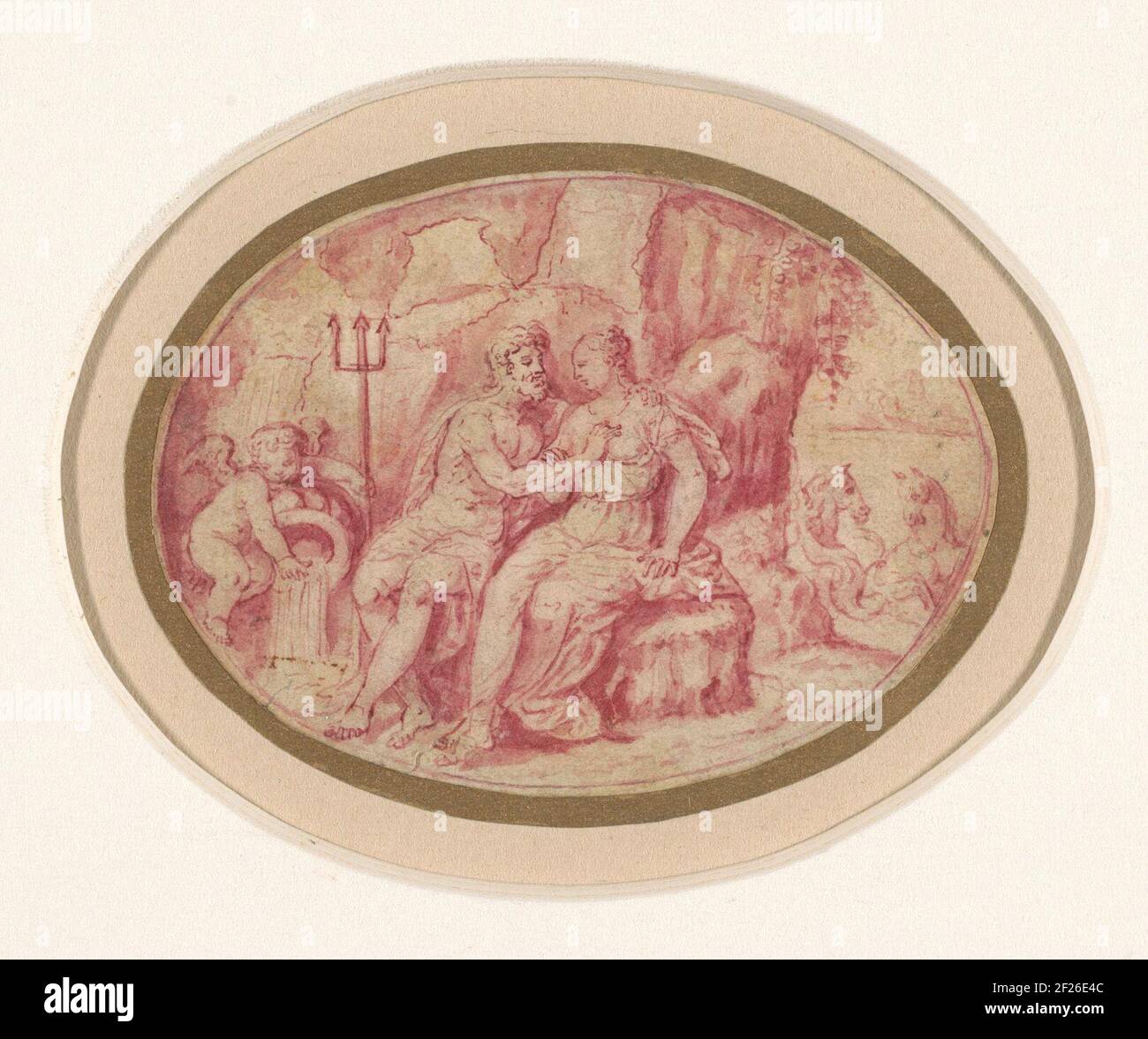 Neptunus verleidt Iphimedeia.Neptune, as the River Enipeus, seduces ...