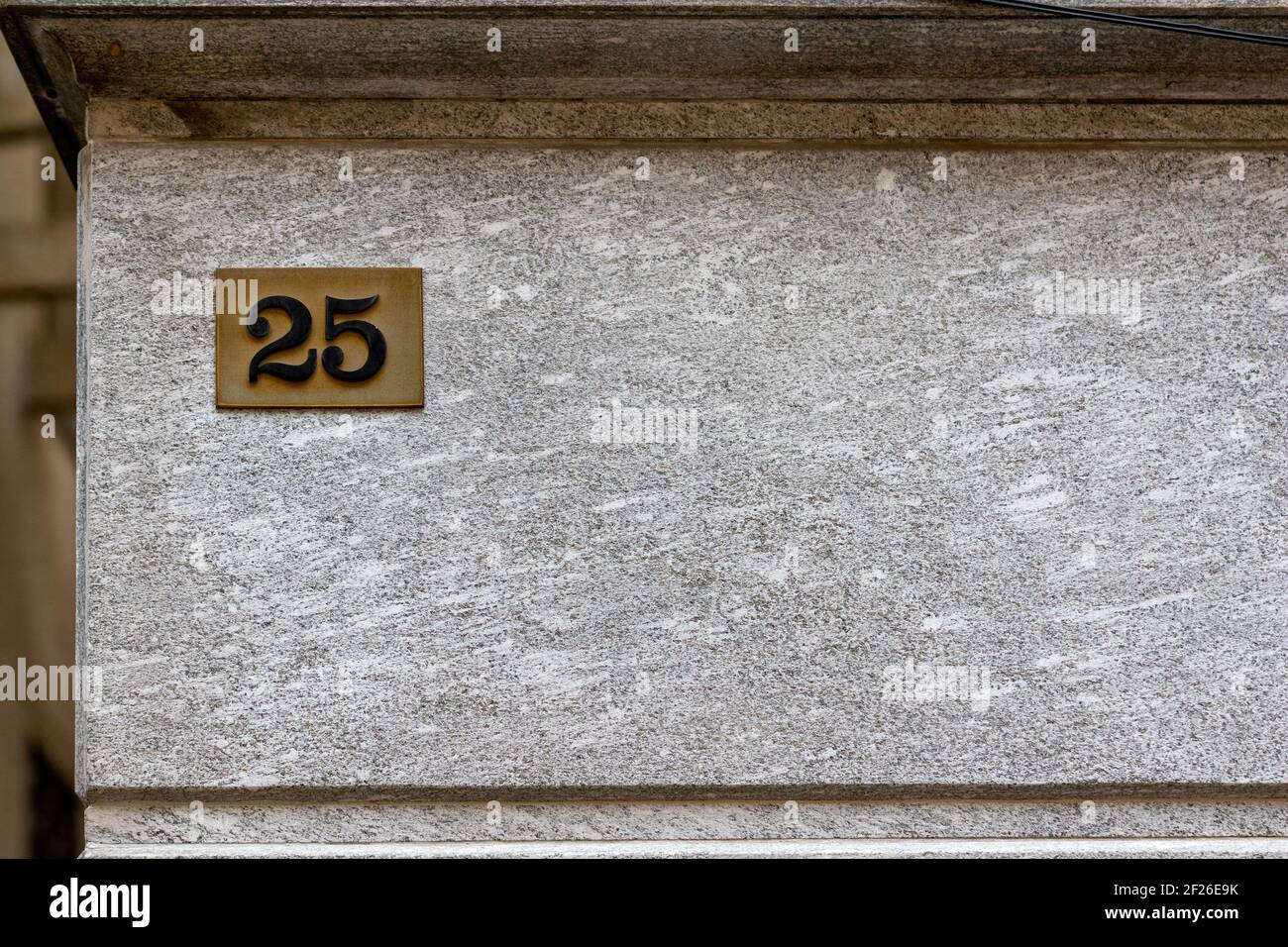 25 ancient house number, concept number Stock Photo - Alamy