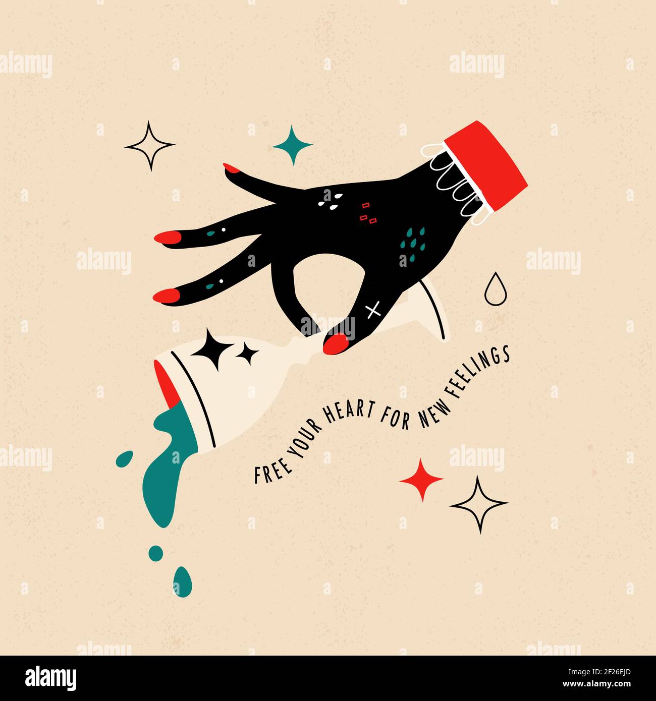 Love potion concept red Stock Vector Images - Alamy