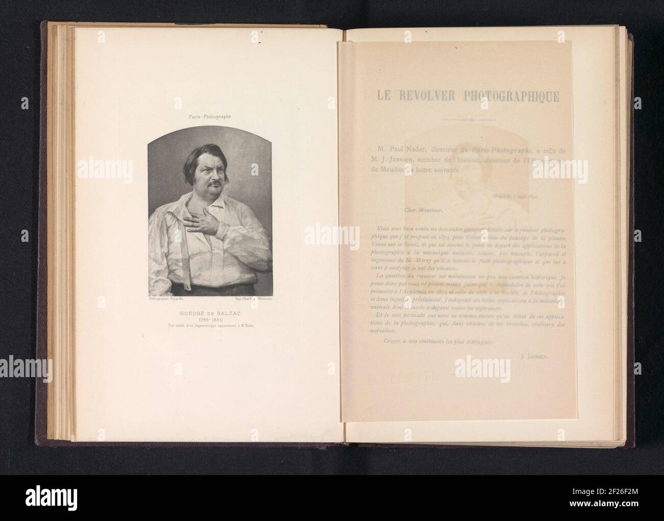 Photo production of a portrait of Honoré de Balzac; Honoré de Balzac ...