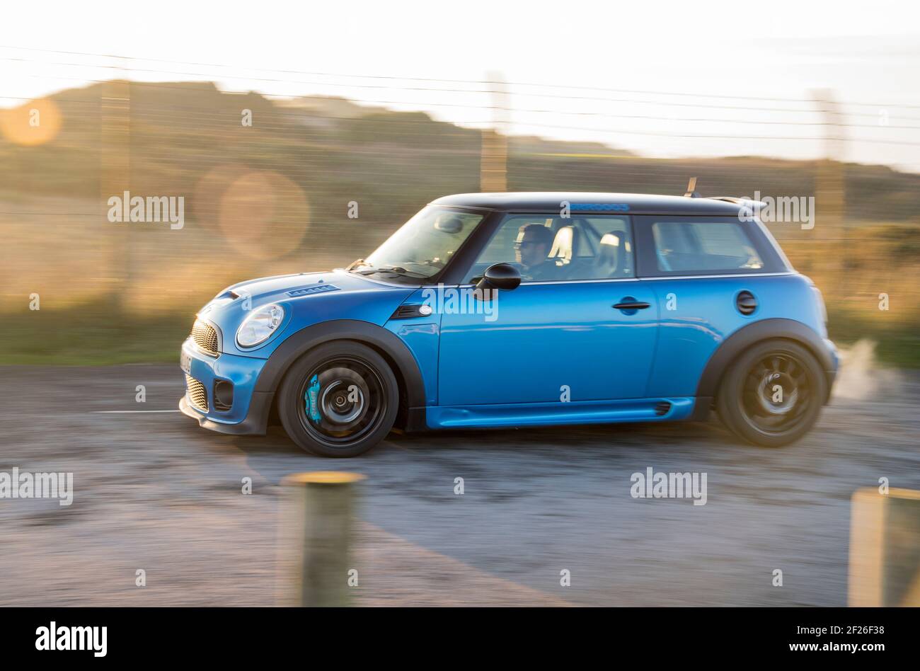 Modified R56 Mini Cooper S compact British hot hatch car Stock Photo ...