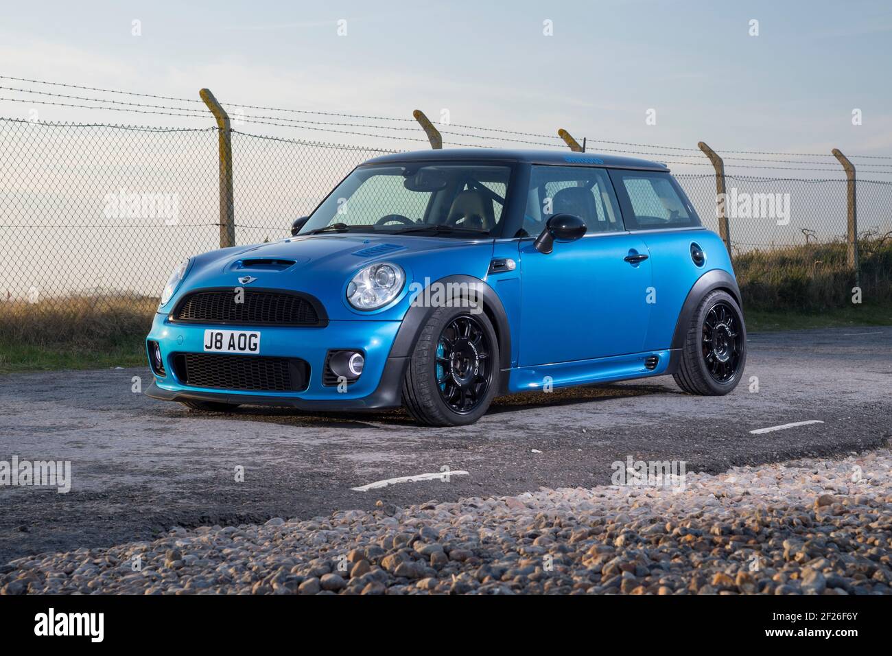 Modified R56 Mini Cooper S compact British hot hatch car Stock Photo ...