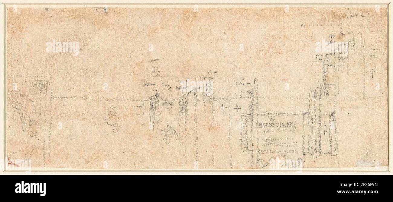 Architectural head frame Stock Photo - Alamy