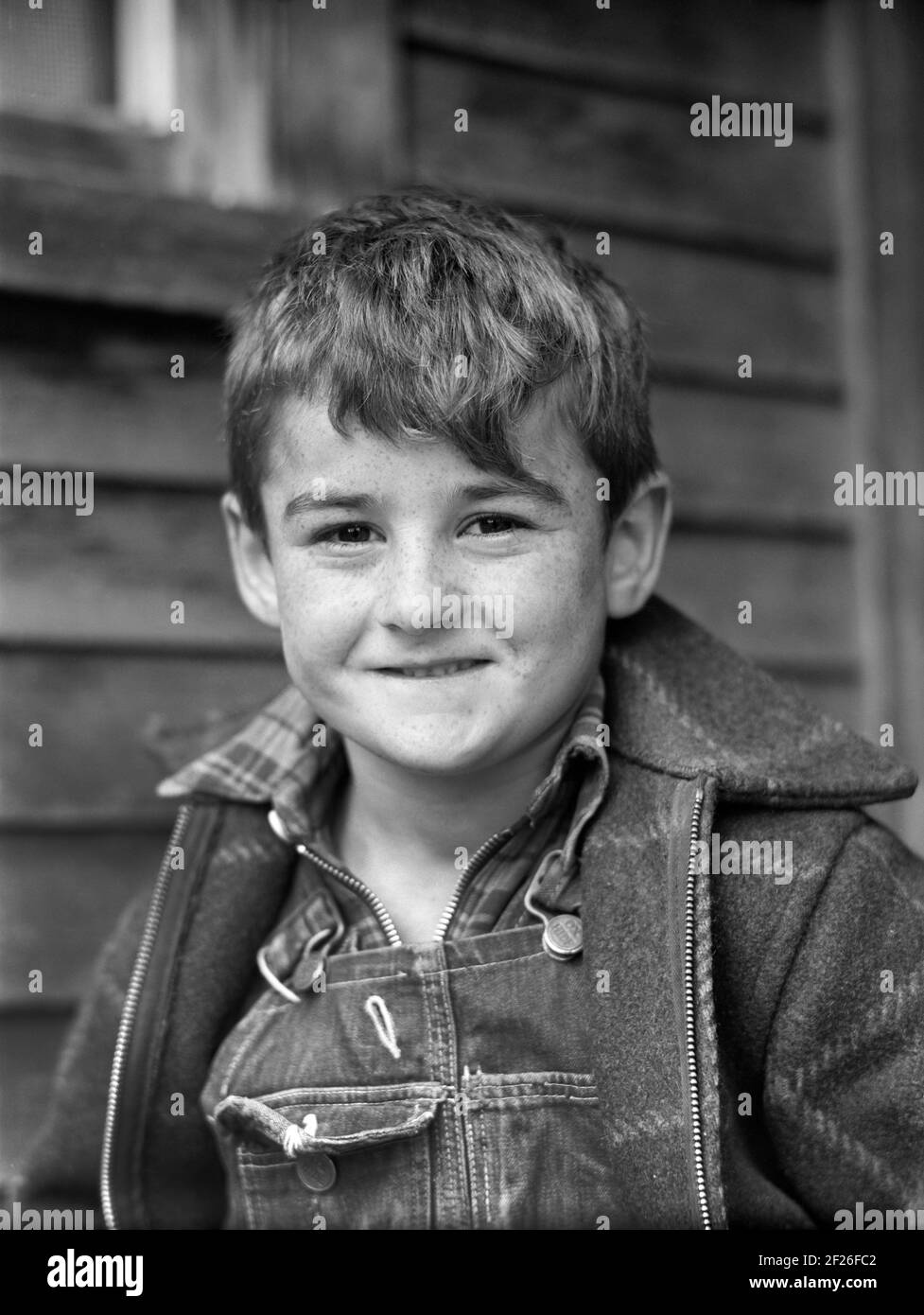 Bobby Gaynor, who lives with his Family on Farm near Fairfield, Vermont ...