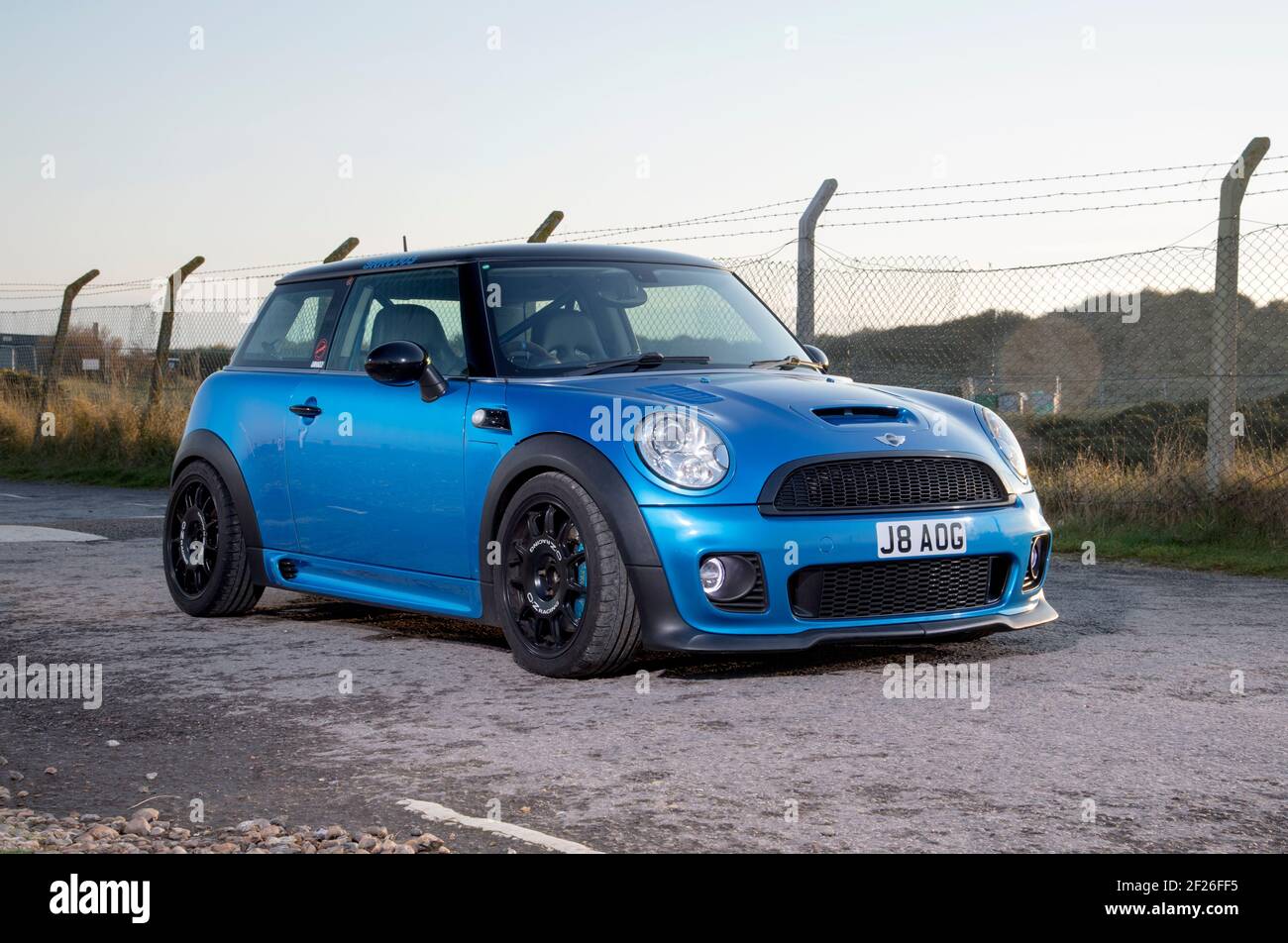 Modified R56 Mini Cooper S compact British hot hatch car Stock Photo ...