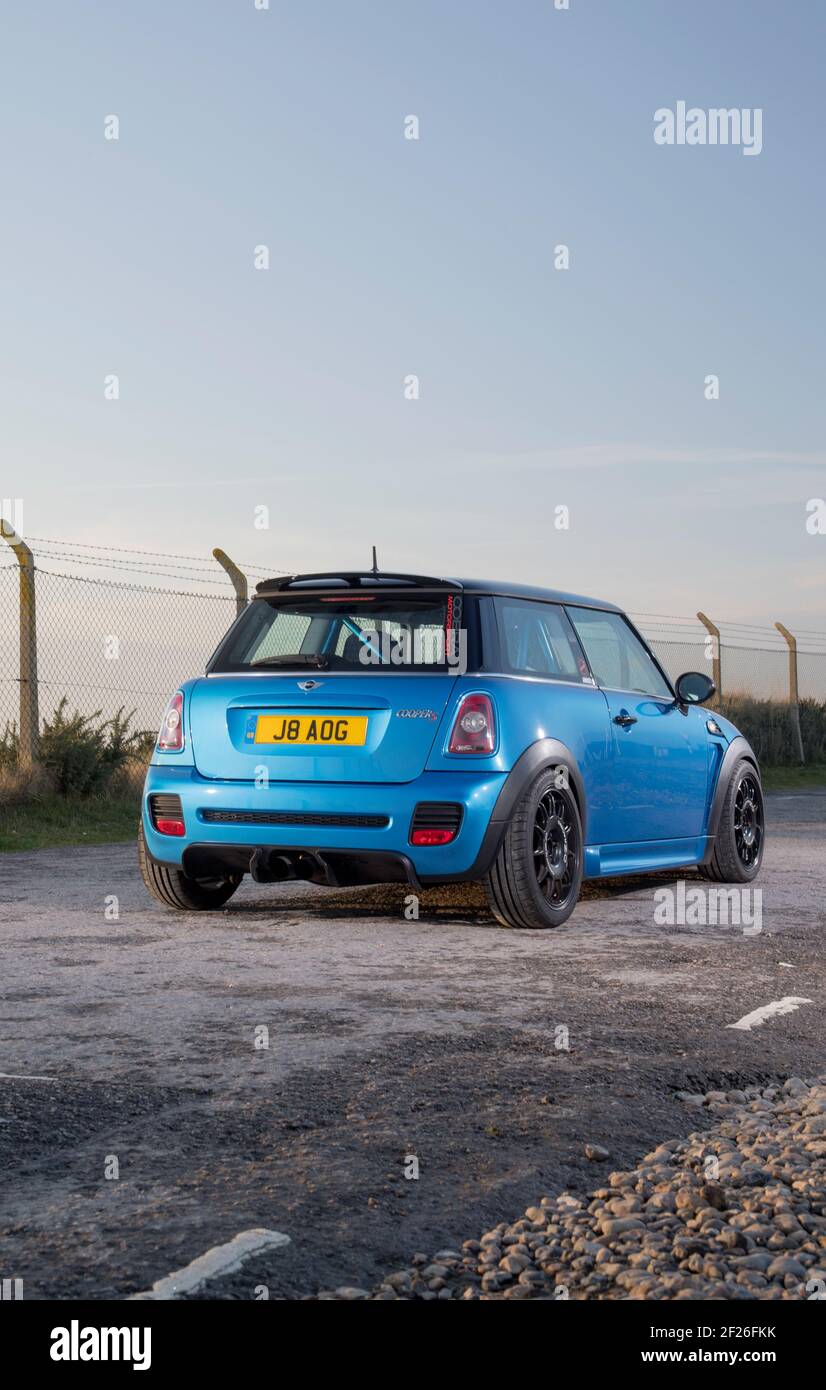 Modified R56 Mini Cooper S compact British hot hatch car Stock Photo ...