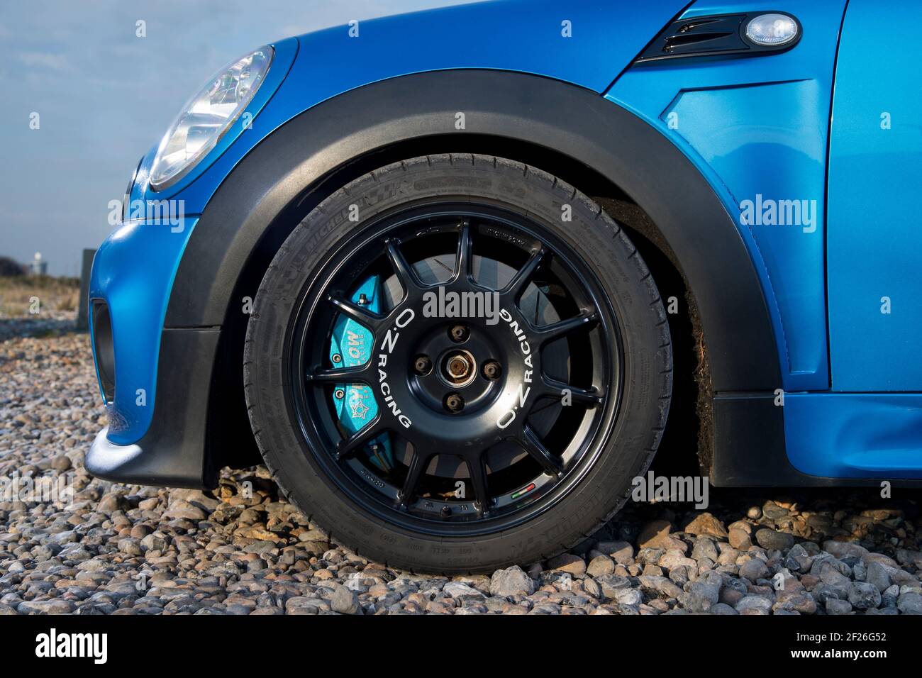 Modified R56 Mini Cooper S compact British hot hatch car Stock Photo ...