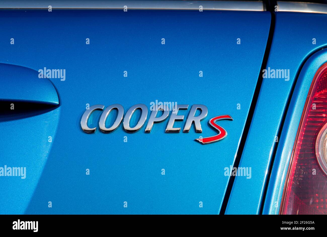 Modified R56 Mini Cooper S compact British hot hatch car Stock Photo ...