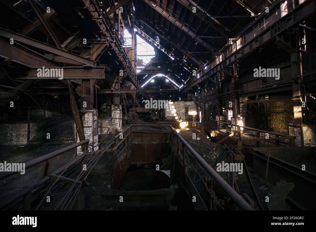 Inside blast furnace building hi-res stock photography and images - Alamy