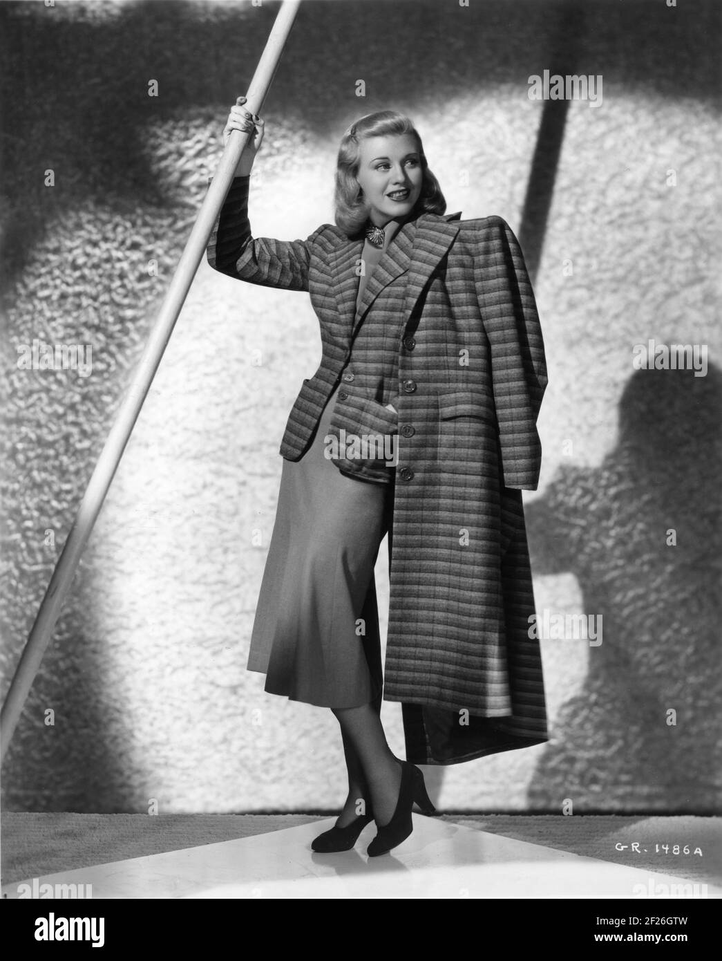 GINGER ROGERS 1938 Fashion Portrait with Chesterfield Coat by JOHN ...