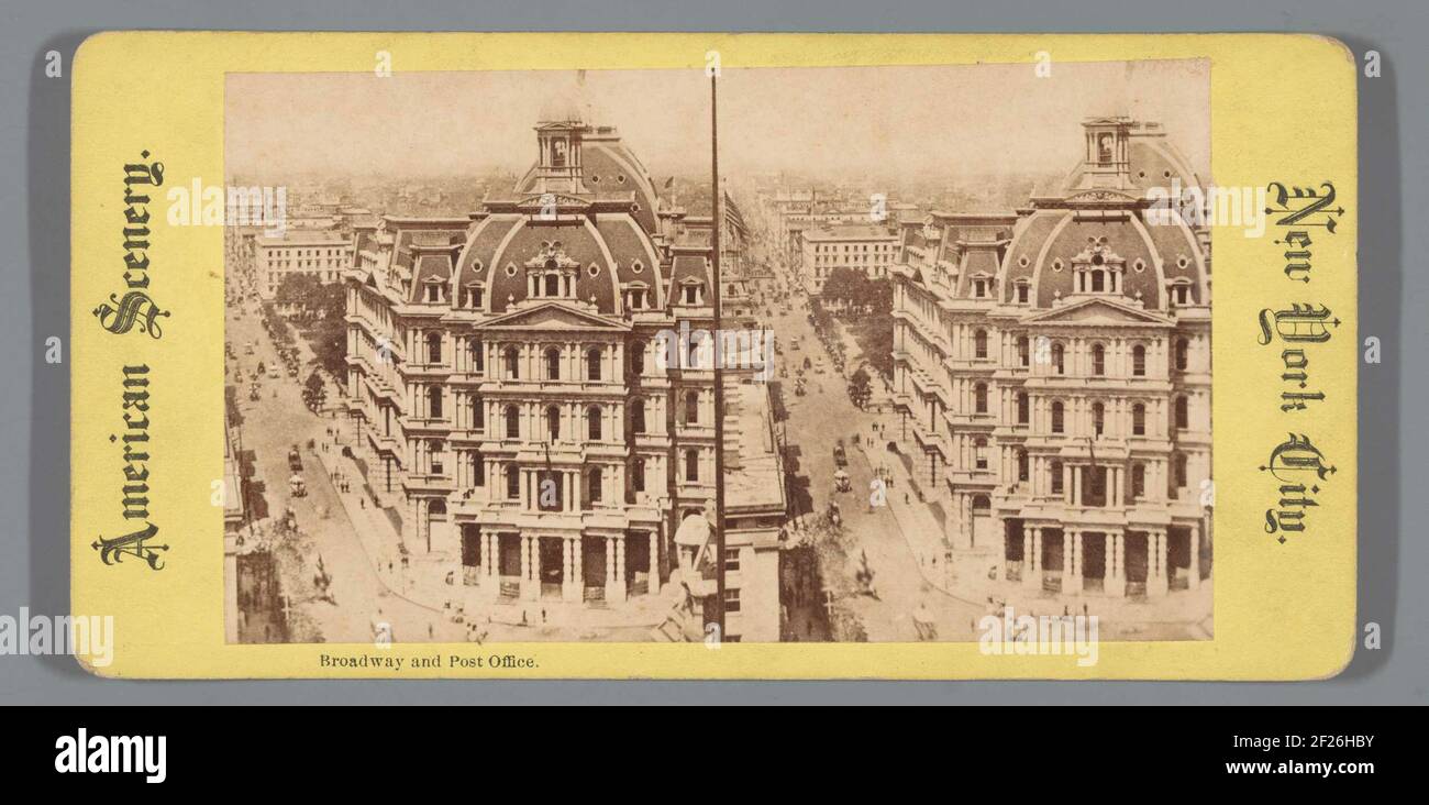 Broadway and Post Office Stock Photo - Alamy