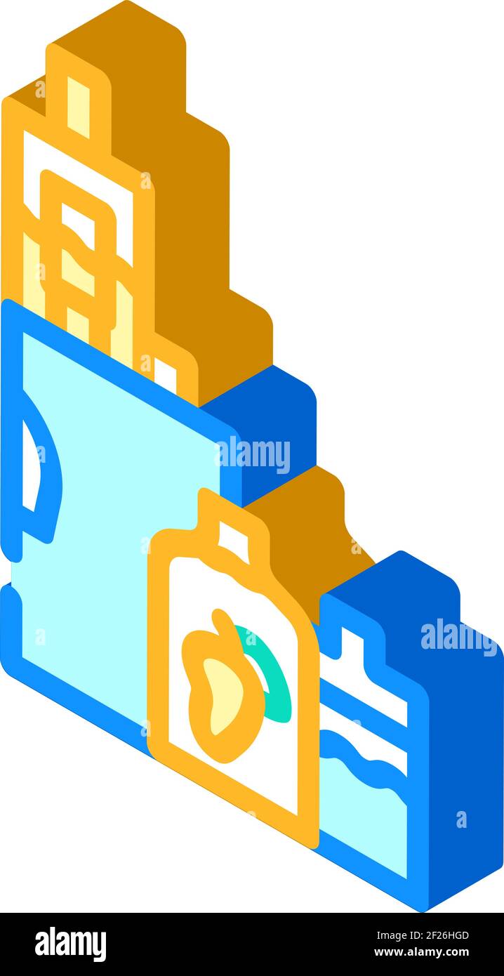 vape flavor mango isometric icon vector illustration Stock Vector Image ...