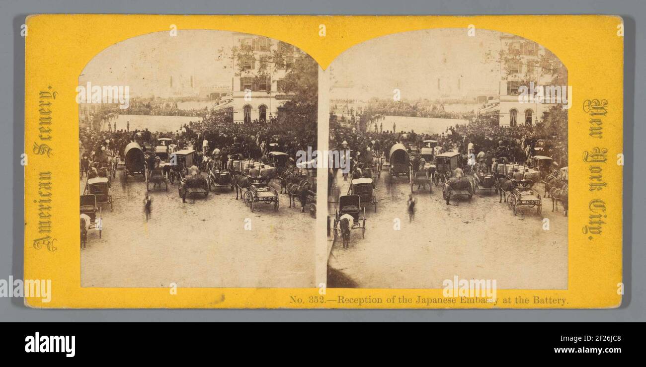 Reception of the Japanese Embassy at the Battery Stock Photo - Alamy