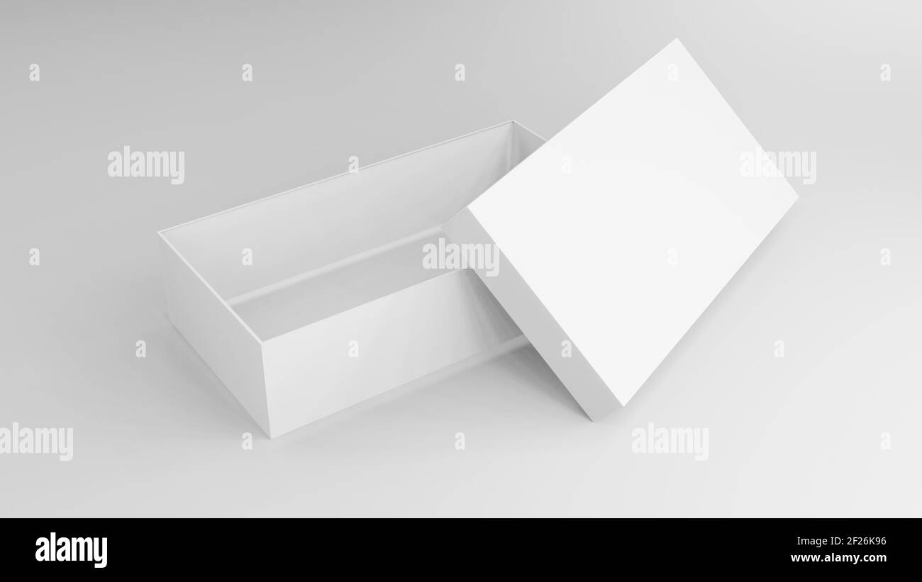 Box Mockups blank packaging box 3d rendering Stock Photo - Alamy